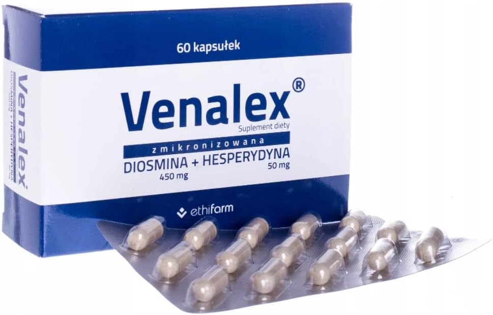 VENALEX® | Diosmin 450 mg + Hesperidin 50 mg | 60 Kapseln 30 Tage ...