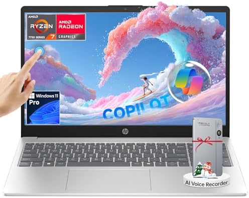 Amazon.com: HP 2025 15.6" Touchscreen Business Laptop, AMD Ryzen 7 ...