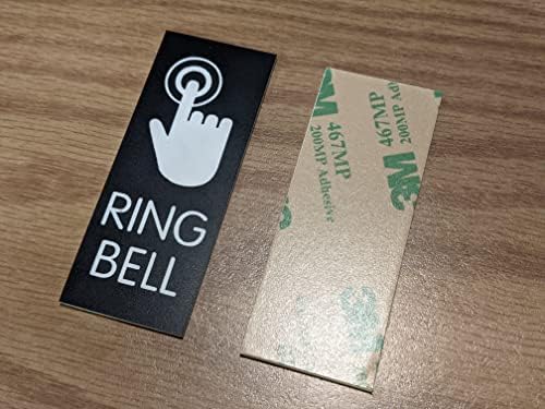Amazon.com: Custom Engraved 3x1 Vertical Black Ring Bell Doorbell Sign ...