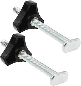 Amazon.com: 2 Sets M8 T-Track Bolts Knobs T Slot Bolts and Knobs Clamps ...