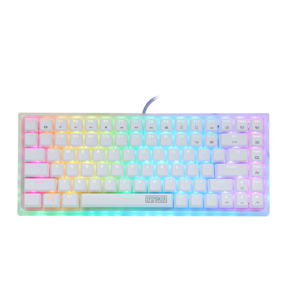 Epomaker Hs84 84 Keys Wired Rgb Hot Swappable Mechanical Keyboard ...