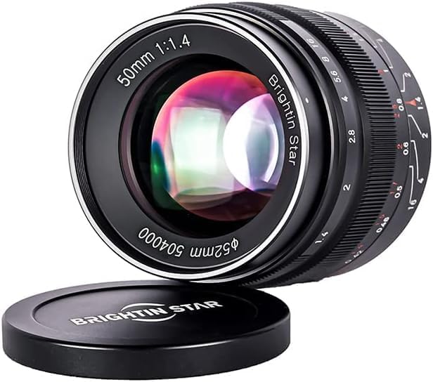 Amazon.com : Brightin Star 50mm F1.4 APS-C Large Aperture Manual Focus ...