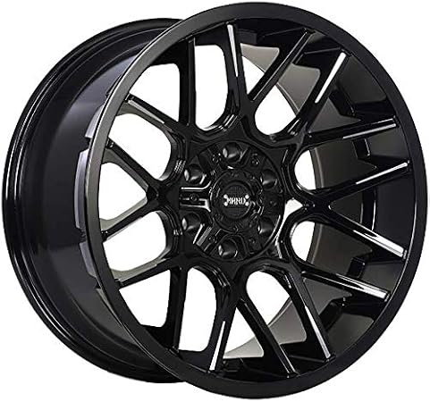 Ruffino Tactical ALLOY WHEEL RIM Gloss Black Milled Edge SIZE 20x10 ...