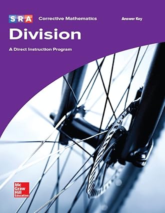 Amazon.com: Division: A Direct Instruction Program, Answer Key (SRA ...