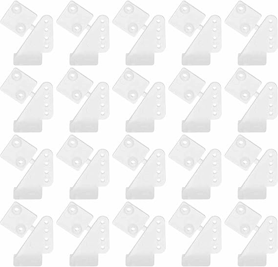 Amazon.com: MECCANIXITY 20Pcs Plastic Control Horns, 4 Hole Adjustment ...