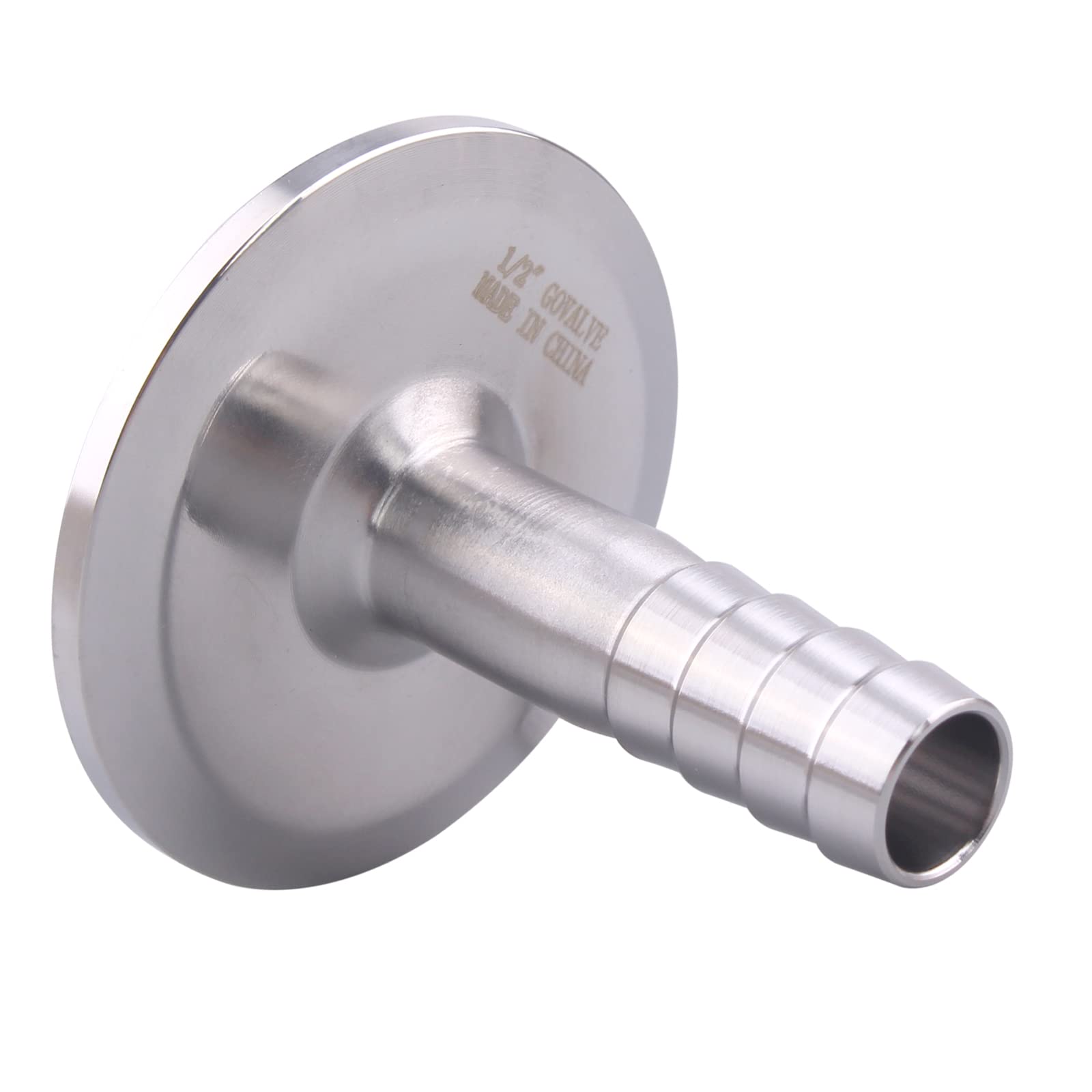 Snapklik.com : GOVALVE 1.5” Tri Clamp To 1/2” Hose Barbed Fitting
