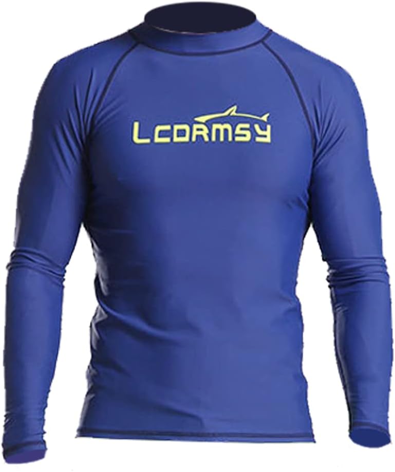 LCDRMSY Y701 Men's Rash Guard Long Sleeves Surfing Snorkeling Swimming ...