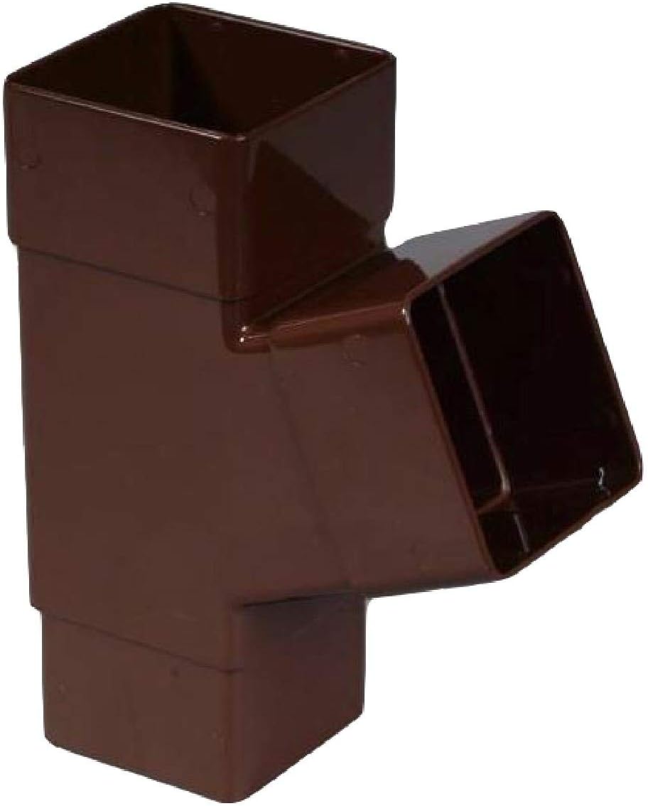 Brown Square Downpipe Branch Connector, Freeflow Rain Water Systems ...
