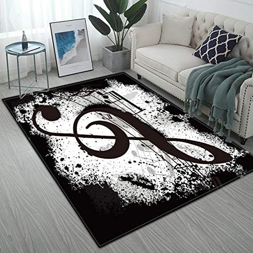 Amazon.com: ALAZA Music Notes Piano Area Rug Rugs for Living Room ...