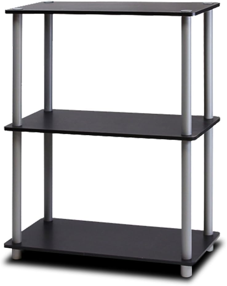 Furinno Turn-N-Tube 3-Tier Compact Multipurpose Shelf Display Rack with ...