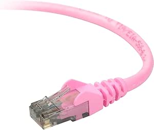 Amazon.com: Belkin 10FT CAT6 Pink Snagless RJ45 M/m Patch Cable ...