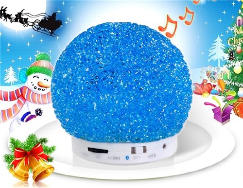 DOGO Mini Crystal Snowball Design Wireless Bluetooth Speaker with LED ...