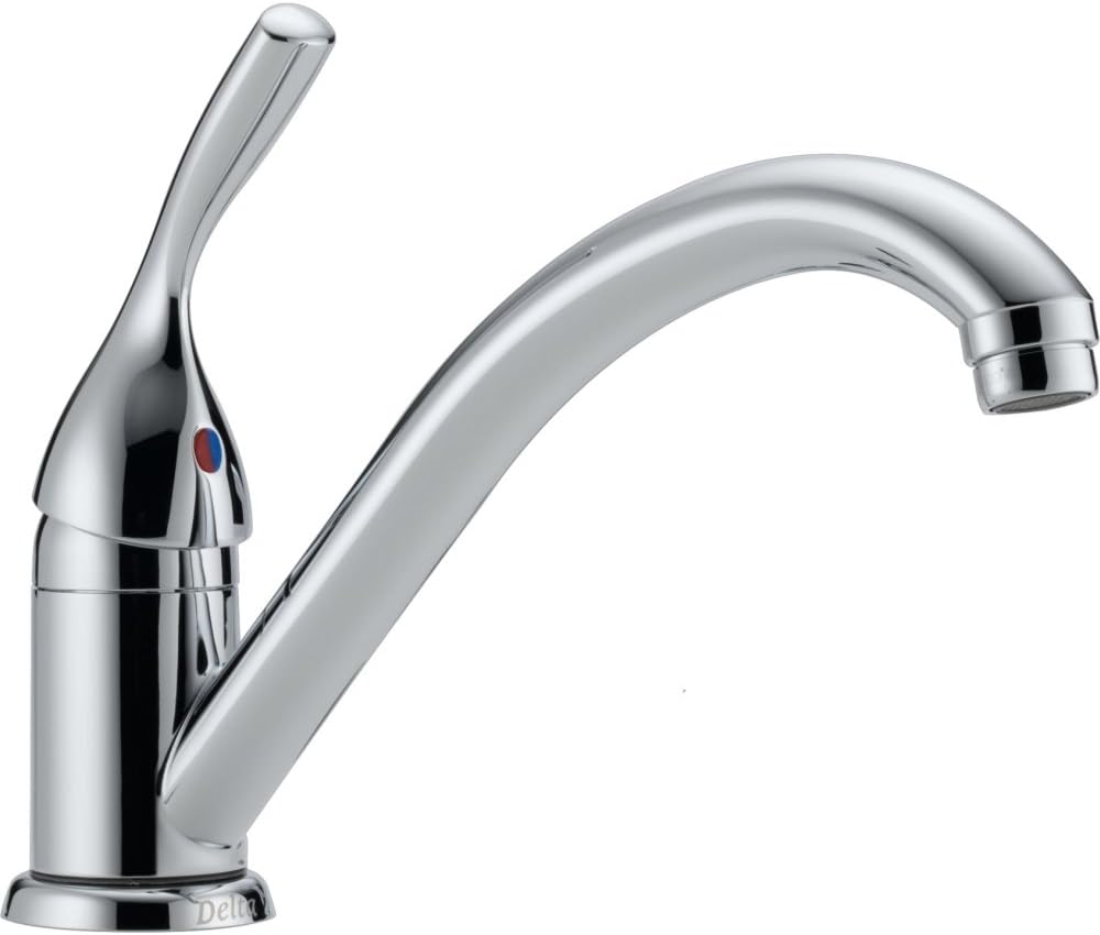 Delta Faucet Company 100-DST Single Handle Classic Deck Kitchen Faucet ...