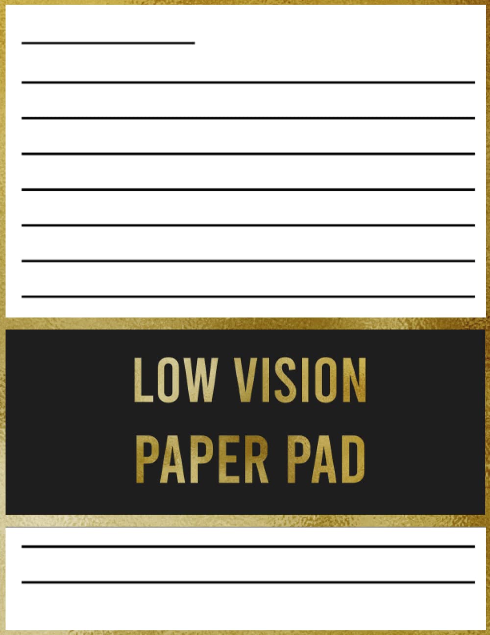 Amazon.com: Low Vision Paper Pad: Wide Ruled Lined Writing Paper ...