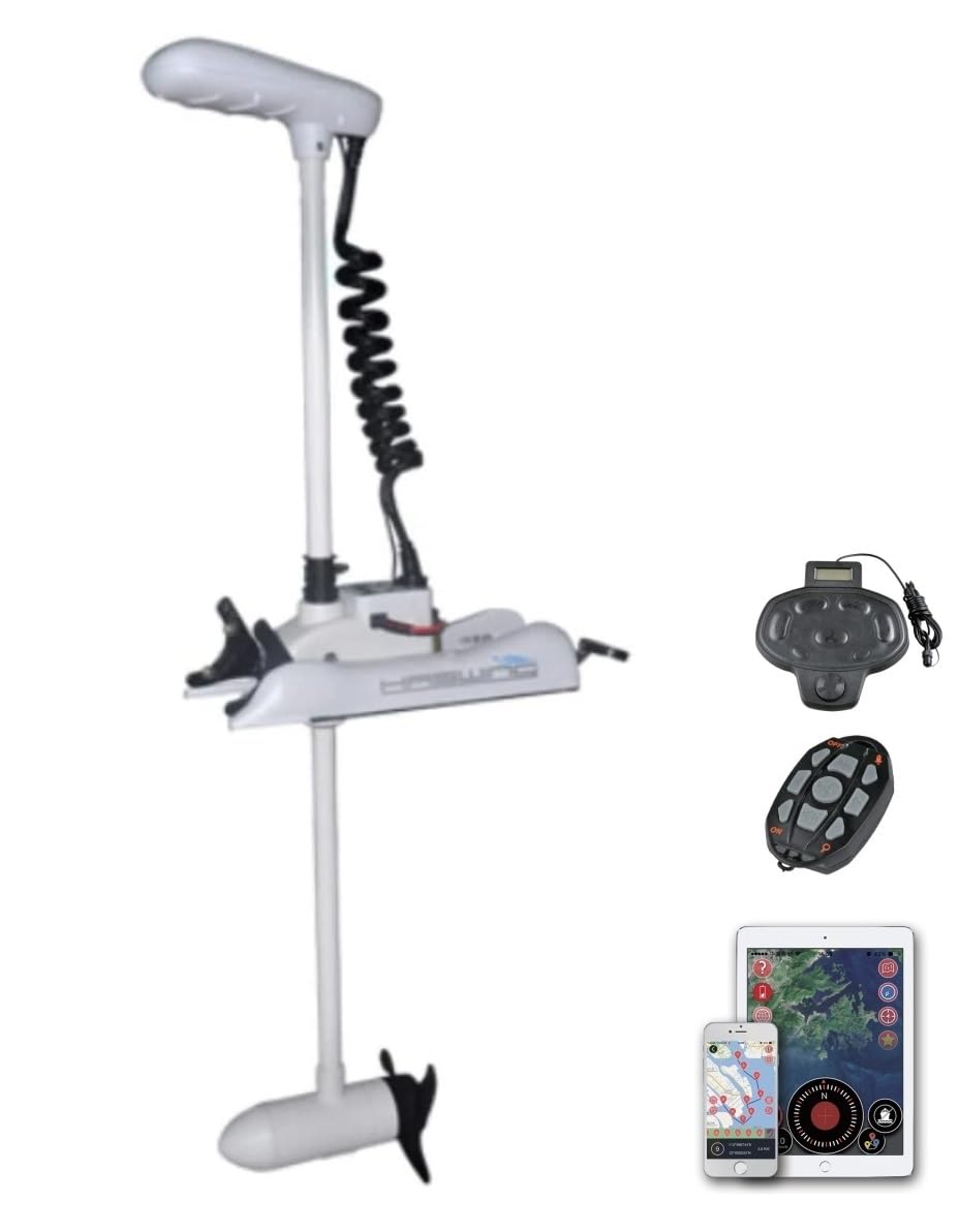 MTLAKEMOTOR HASWING Electric Trolling Motor – 12V 48" 55lbs Cayman GPS ...