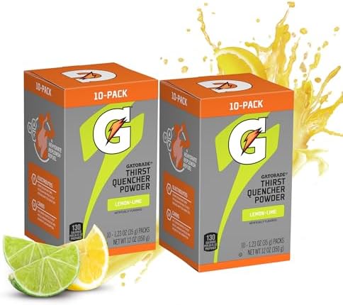 Amazon.com : G Thirst Quencher Powder Sticks, Lemon Lime, Total of 20 ...