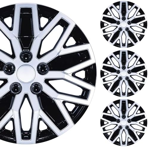 Amazon.com: PACRIM 12" Universal Silver Car Wheel Cover/Hubcap Set ...