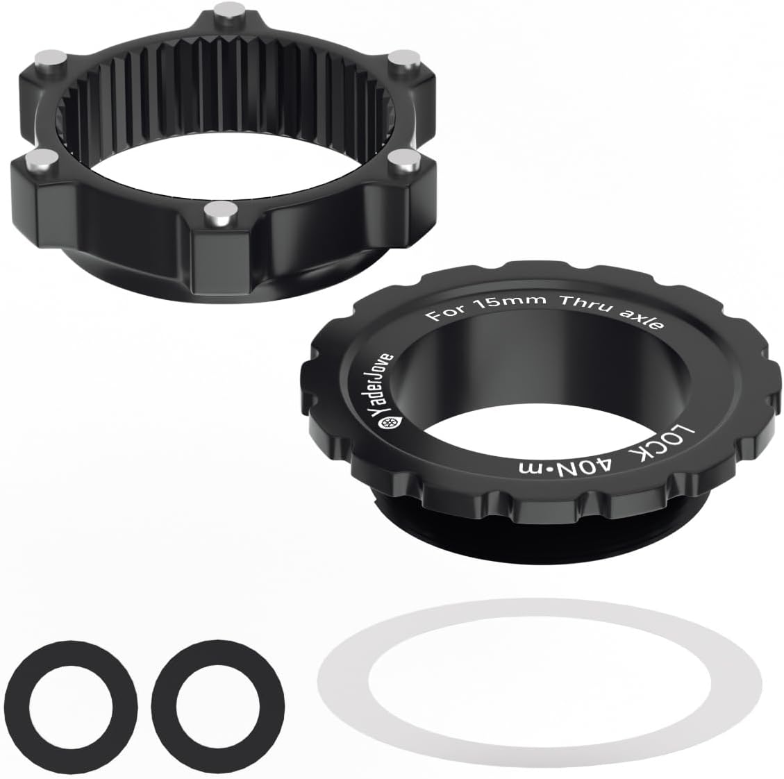 Amazon.com: Bicycle Hub Centerlock to 6-Bolt Rotor Adapter 6-Bolt ...