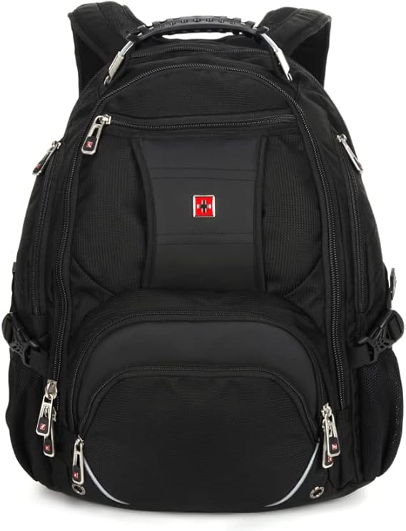 SWISSWIN Swiss Waterproof Business Backpack Travel Backpack College ...