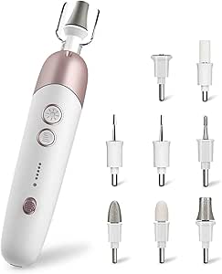 Cordless Electric Manicure Pedicure Set - Portable 8 in 1 Professional ...