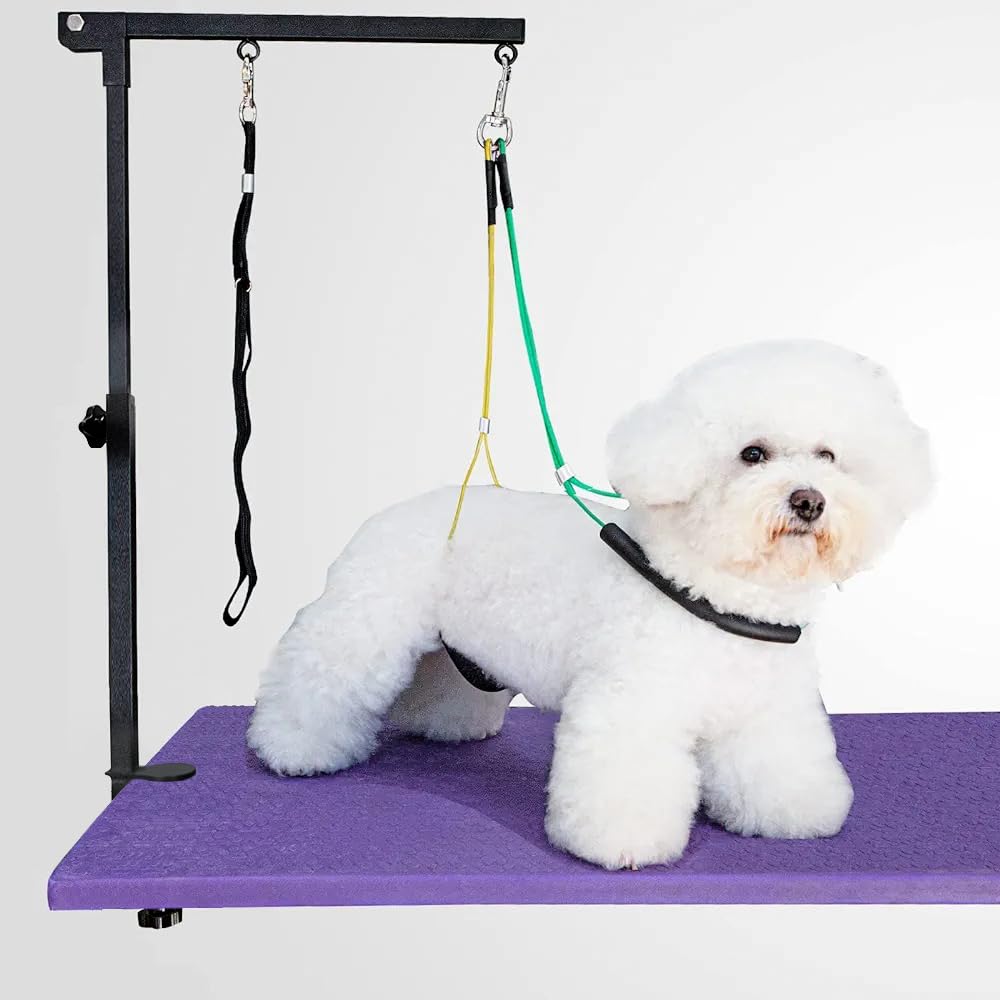 Pet Grooming Table Clamp Adjustable Dog Grooming Arm With Anti-Slip ...