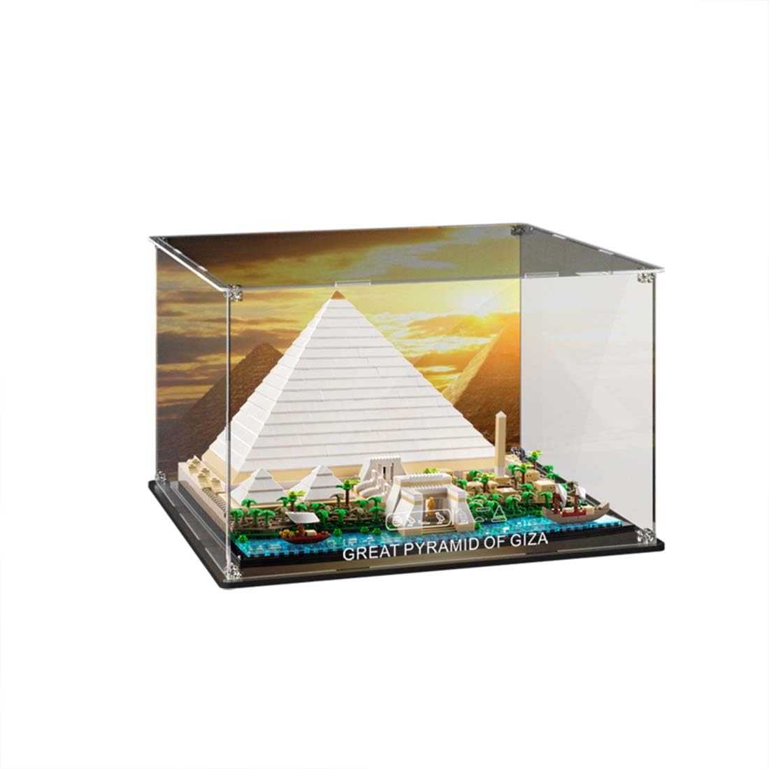 Amazon.com: KoDeer Acrylic Display Case for Lego 21058 Great Pyramid of ...