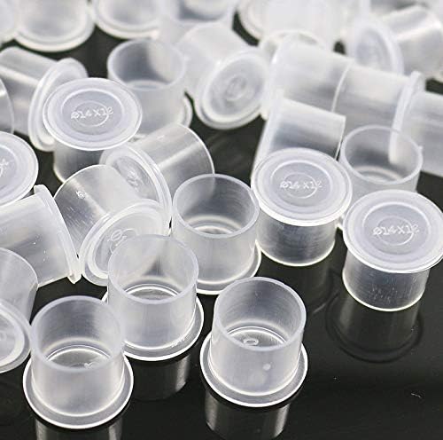 Amazon.com: Tattoo Ink Caps,300pcs Large Size 17mm x 14mm Plastic ...