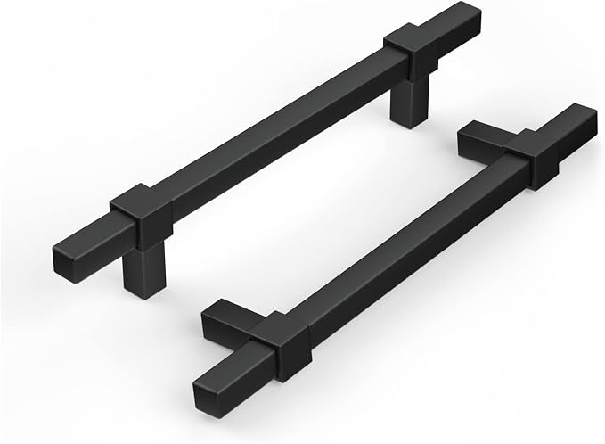 goldenwarm 10 Pack Black Cabinet Pulls Matte Black Drawer Pulls for ...