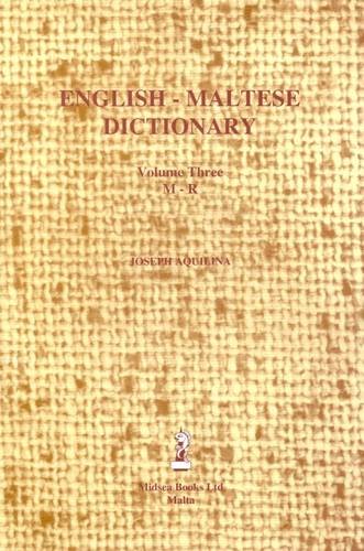 English-Maltese Dictionary: M-R: 9789990975567: Amazon.com: Books