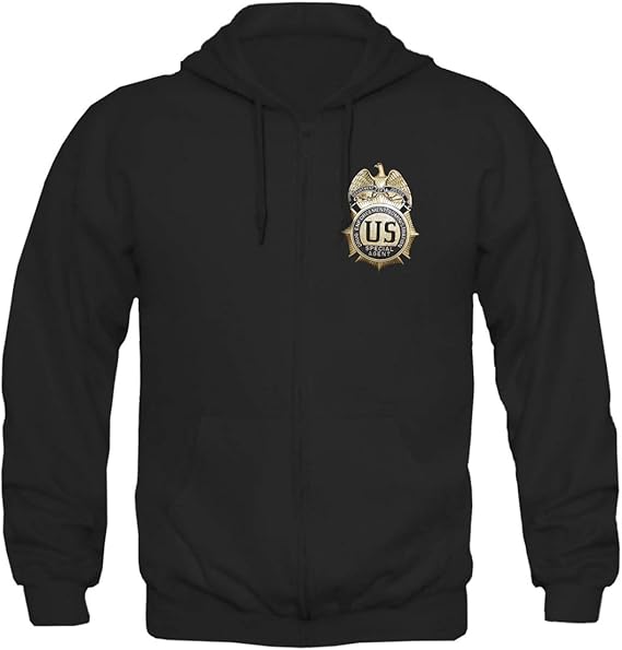 Tex-Ha DEA Logo FBI USA Crime LAPD SWAT CSI CIS Navy schwarz Kapujacke ...