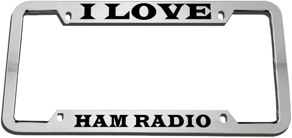 Amazon.com: ham radio license plate frame