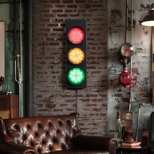 LED Traffic Light, Industrial Style Traffic Signal Stop Light for ...