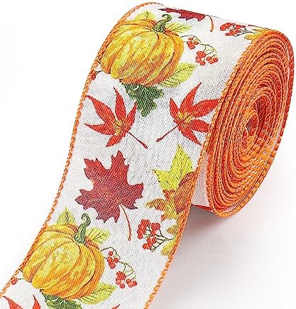 Amazon.com: Fall Ribbons Crafts for Wreath Bows, 6Pack 30Yard Autumn ...