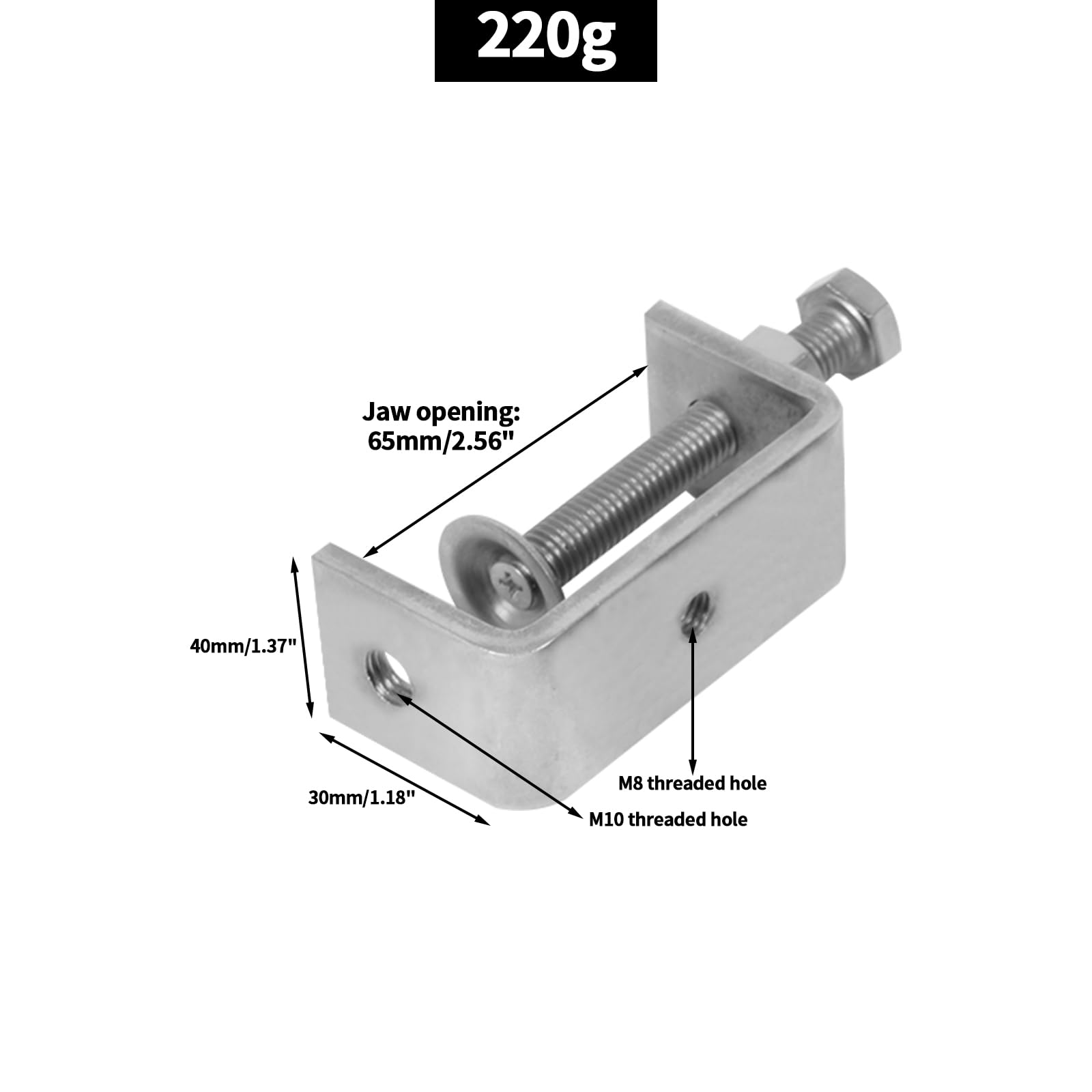 Snapklik.com : 65MM C Clamp Tiger Clamp,304 Stainless Steel C Clamps ...