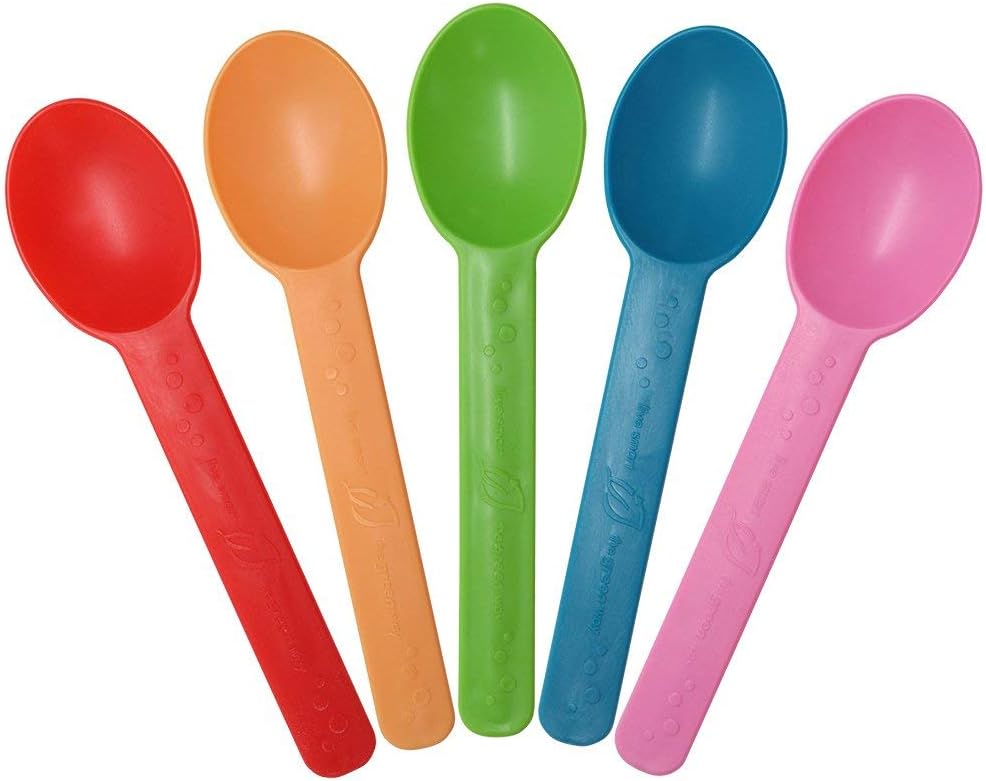 Amazon.com: PLASKIDY Plastic Kids Spoons Set of 18 -Toddler Spoons BPA ...