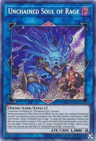 Amazon.com: Yu-Gi-Oh! - Unchained Soul of Rage - CHIM-EN043 - Secret ...