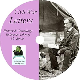 CIVIL WAR LETTERS - Union and Confederate - 32 books on DVD - History ...
