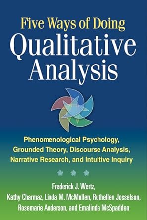 Five Ways of Doing Qualitative Analysis: Phenomenological Psychology ...