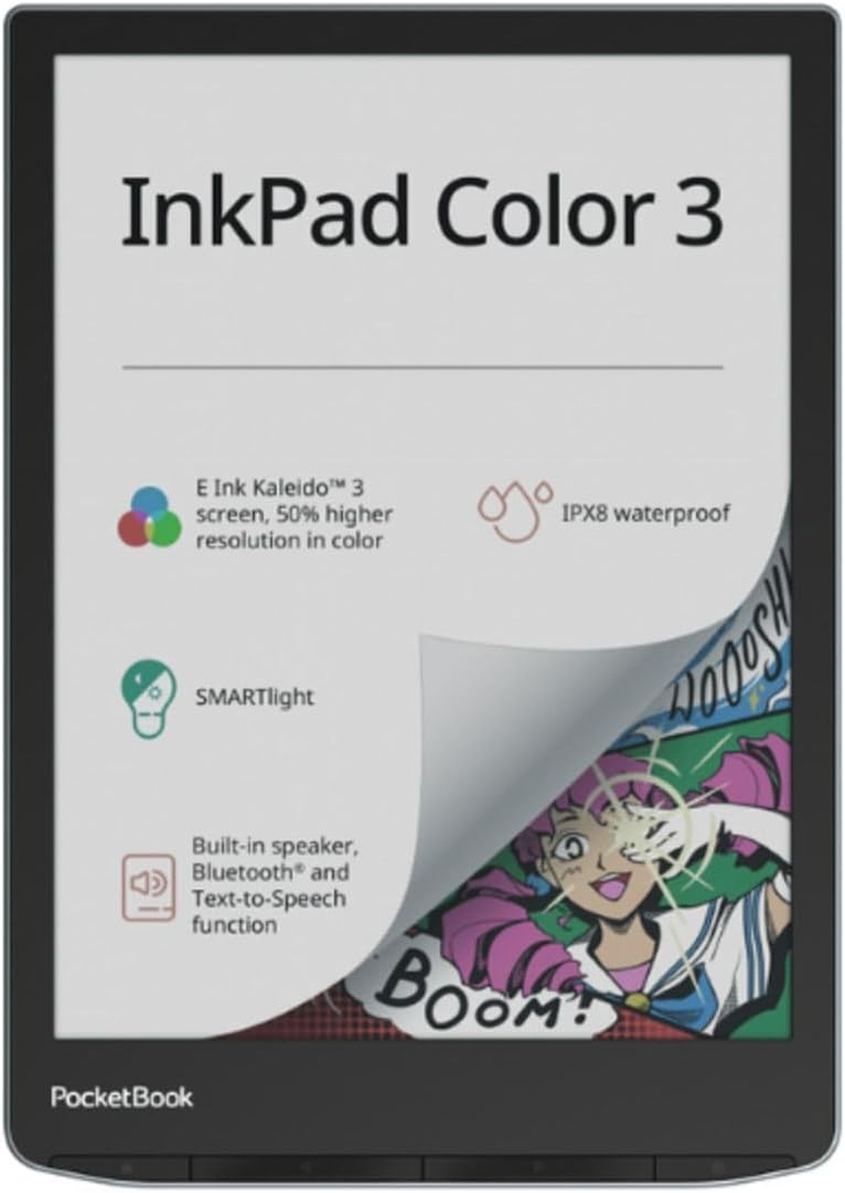 PocketBook InkPad Color 3 E-Book Reader | Enhanced 7.8'' Color E-Paper ...