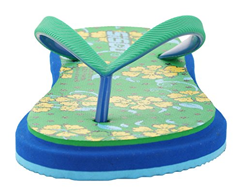 Buy Sisco Girl's Green and Blue Rubber Slippers (7 UK) at Amazon.in