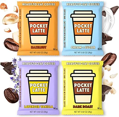 Amazon.com : Pocket Latte, VARIETY 12 PACK | Caffeinated Coffee ...