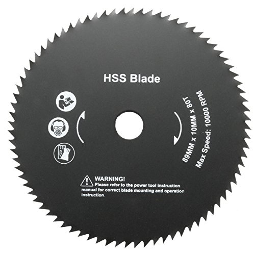 Letbo New 89mm 80 Teeth HSS Circular Saw Blade 10mm Hole Cutting Discs ...