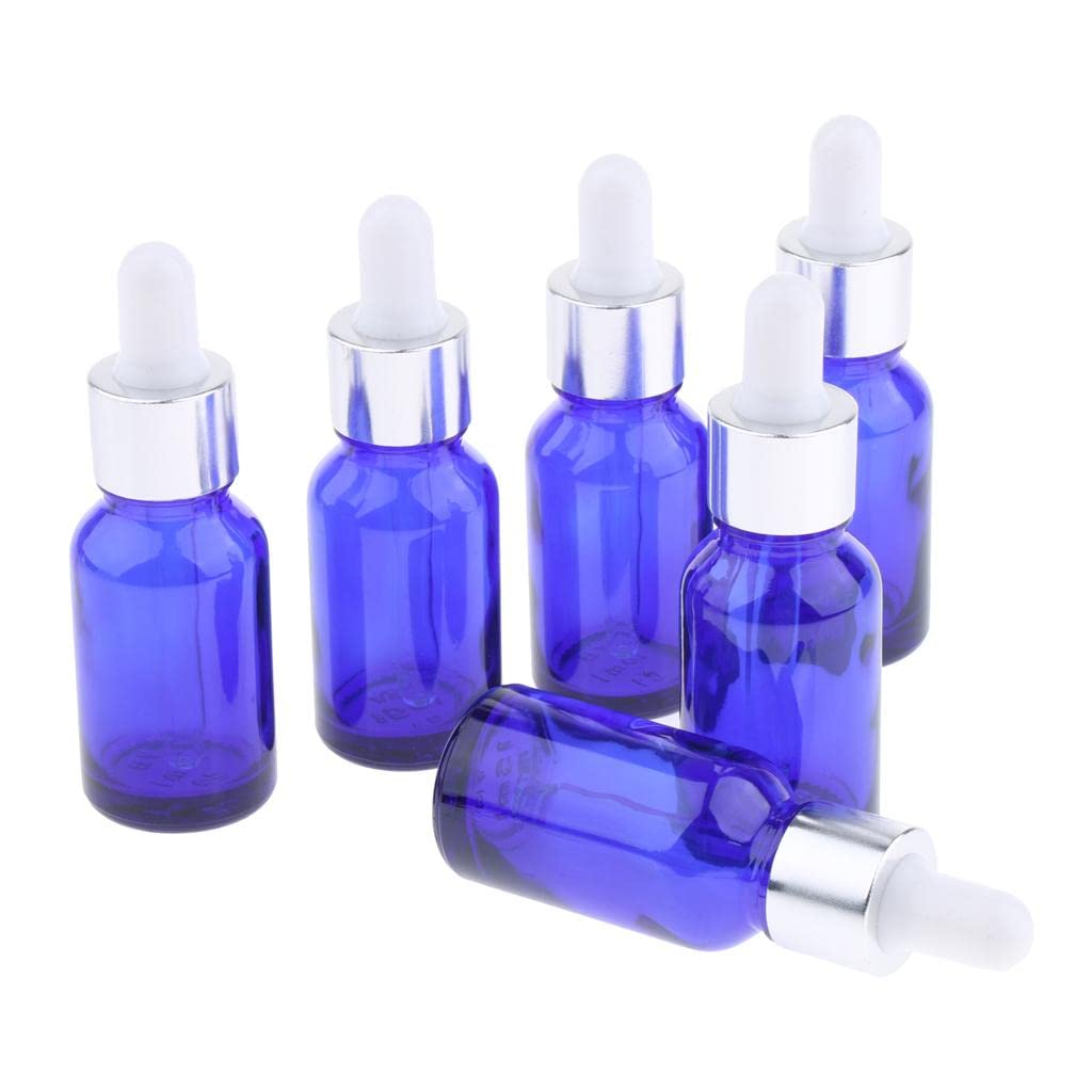 6Pcs Glass Eye Dropper Dispenser Bottles for Essential Oils Perfume ...