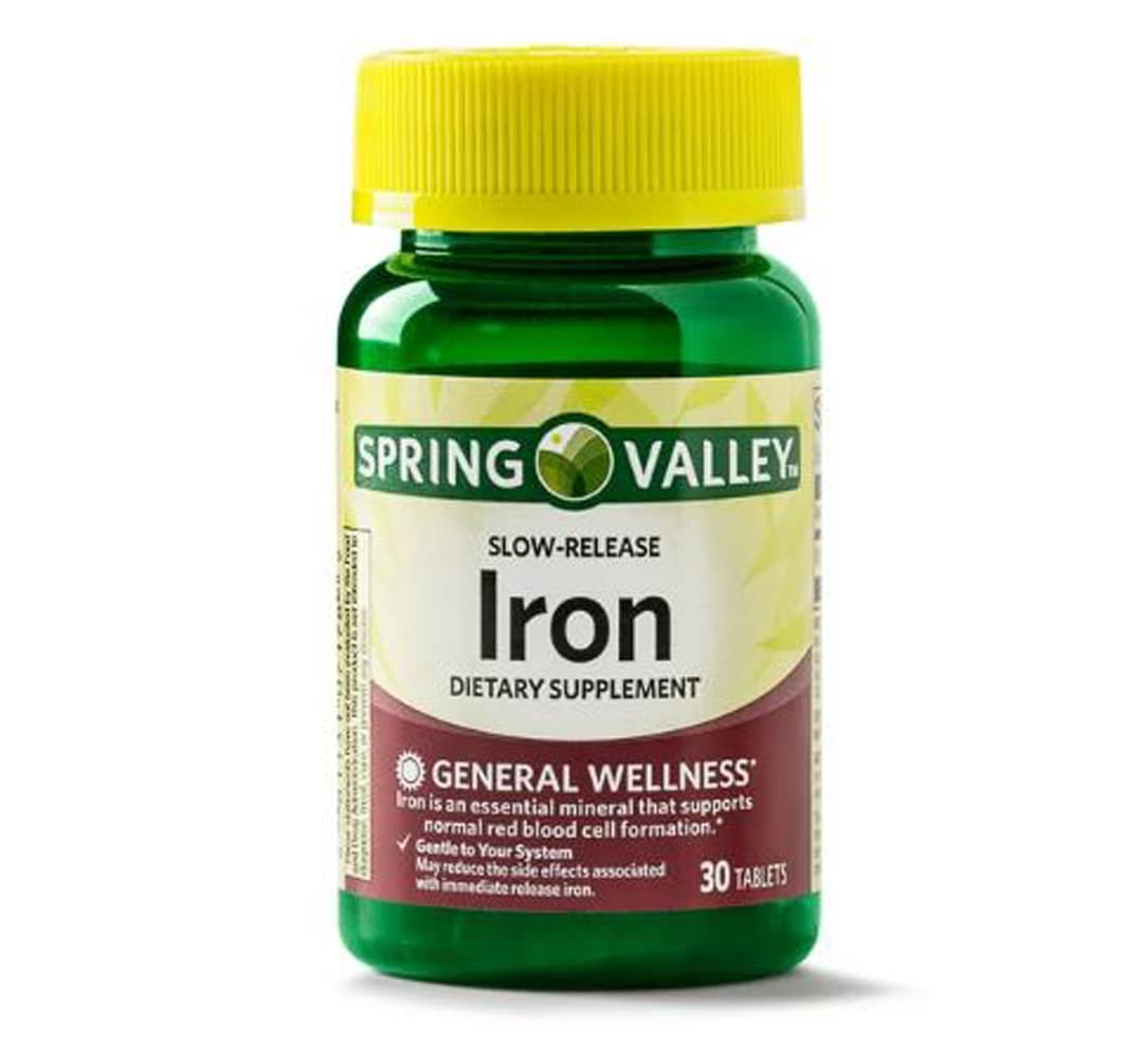 Amazon.com: Spring Valley Slow-Release Iron Tablets Dietary Supplement ...