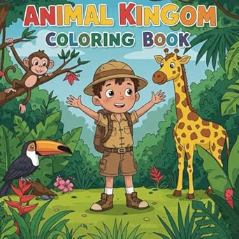 Animal Kingdom Coloring Book for Kids: Explore the vast animal kingdom ...