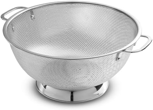 Amazon.com: Excellante 11-Inch Stainless Steel Colanders with 2.0mm ...
