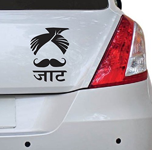 KalaKart Vinyl PVC Jaat Car Sticker, Black : Amazon.in: Car & Motorbike