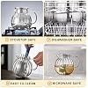 Amazon.com | Saeifin Glass Teapot Stovetop Safe, Glass Tea Kettle 44oz ...