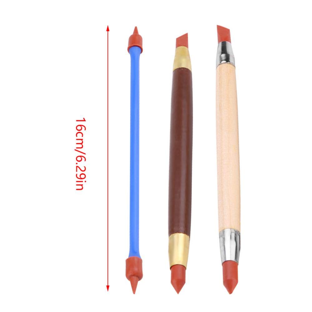 3Pcs Clay Sculpting Tools, Double End Soft Rubber Tip Modelling Pen ...