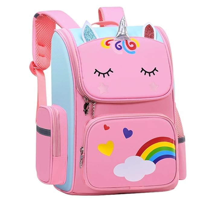 Buy Mallexo Stylish Unicorn Printed School Backpack for Kids with Large ...